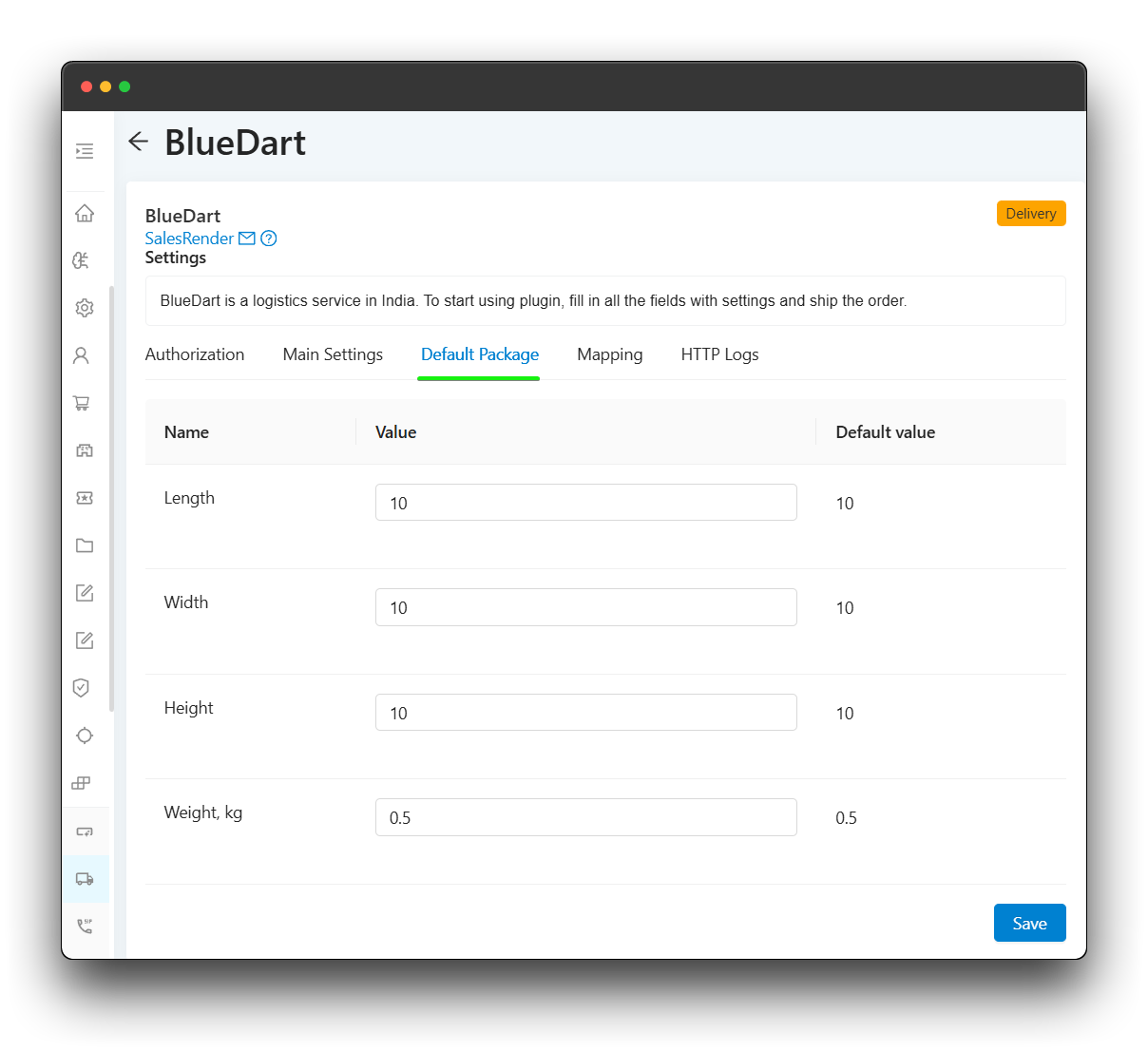 Integration with BlueDart | SalesRender Wiki